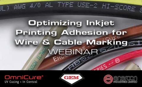 Optimizing Inkjet Printing Adhesion for Wire & Cable Marking | Excelitas
